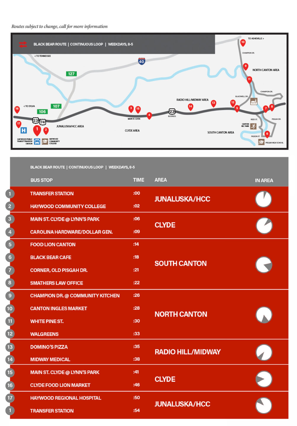 Route/Services - Haywood Public Transit