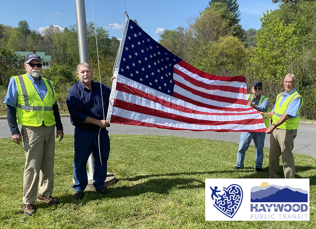Veterans Honored New Flag Raised Haywood Public Transit